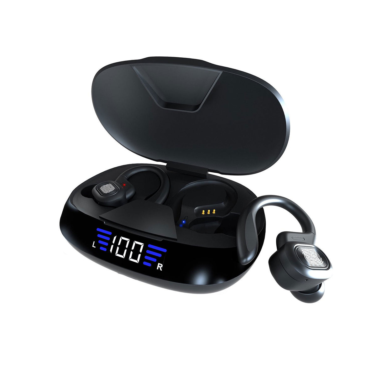 Ear-hook TWS Earphones Wireless Earbuds Headphones Ear-hook True Stere ...