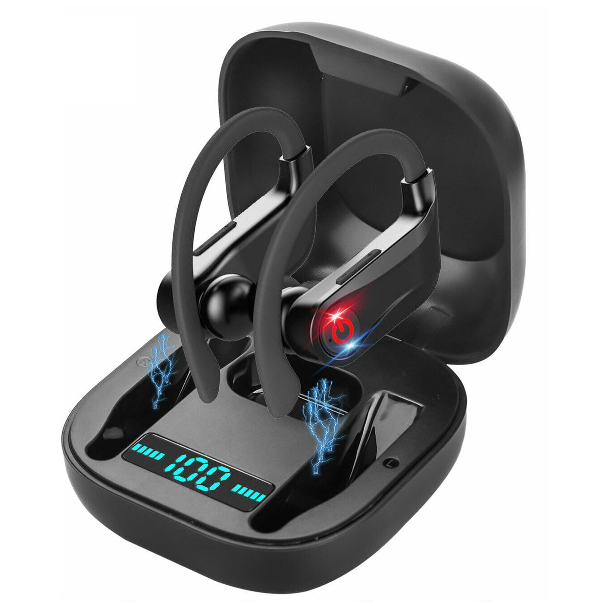 TWS Bluetooth Headphones Wireless Earphones Ear Hook Buds - Black - L9 ...