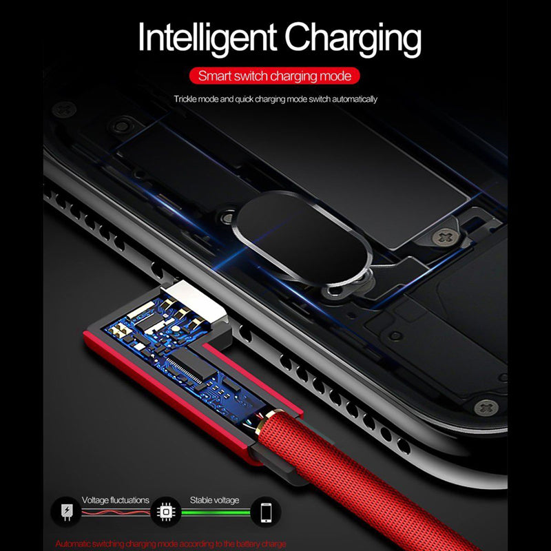 6ft and 10ft Long USB-C Cable Angle Cord for Gaming Fast Charge Type-C ...